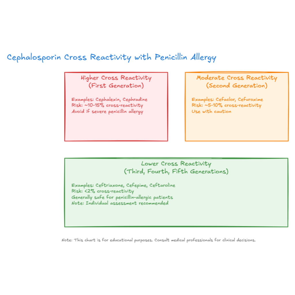 Cephalosporin Cross Reactivity with Penicillin All | AI Graph Maker