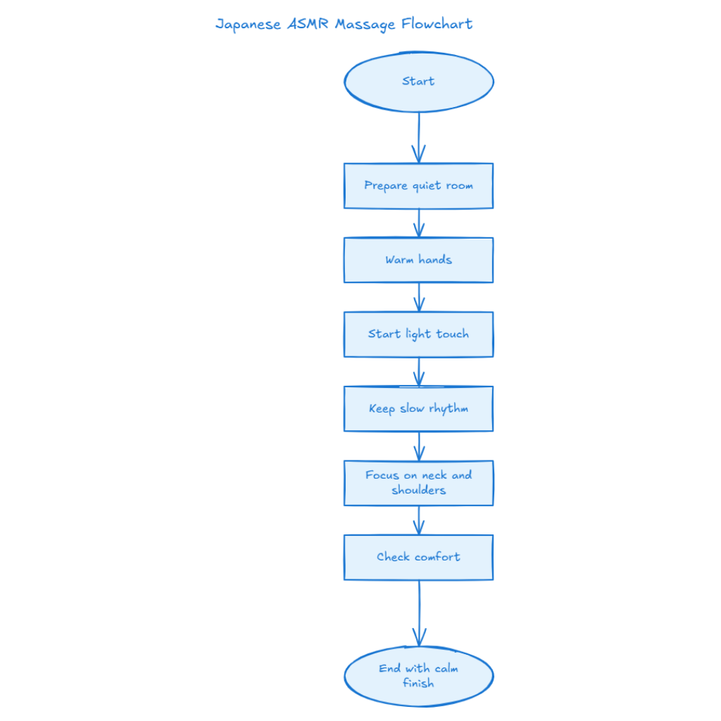 Japanese ASMR Massage Flowchart | AI Graph Maker